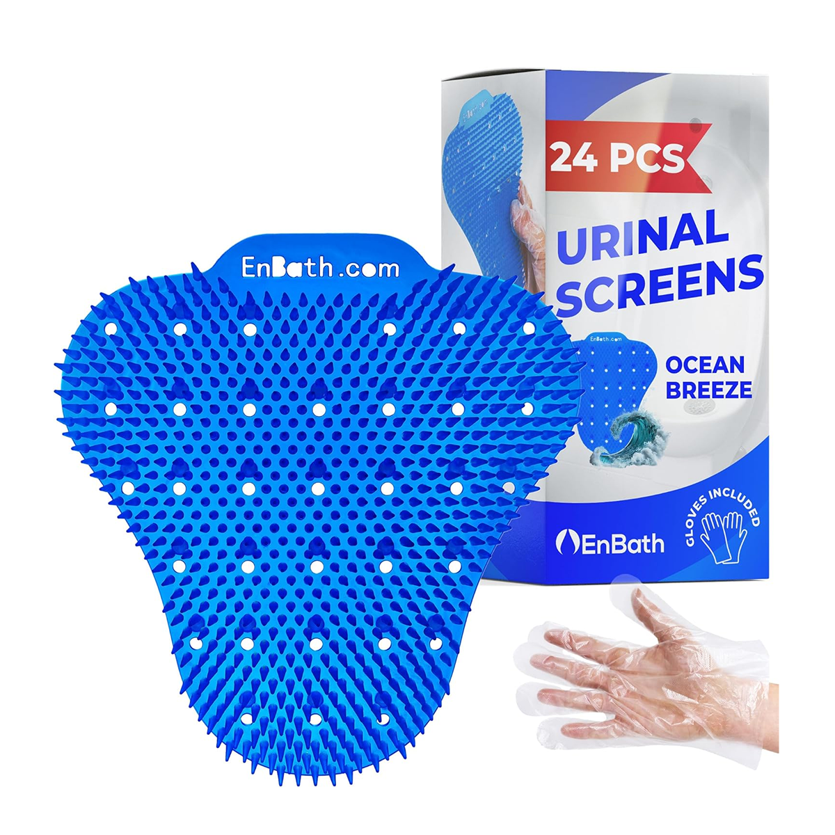 Urinal Screen Deodorizer for Men's Bathroom (24 Pack), Ocean Scented ...